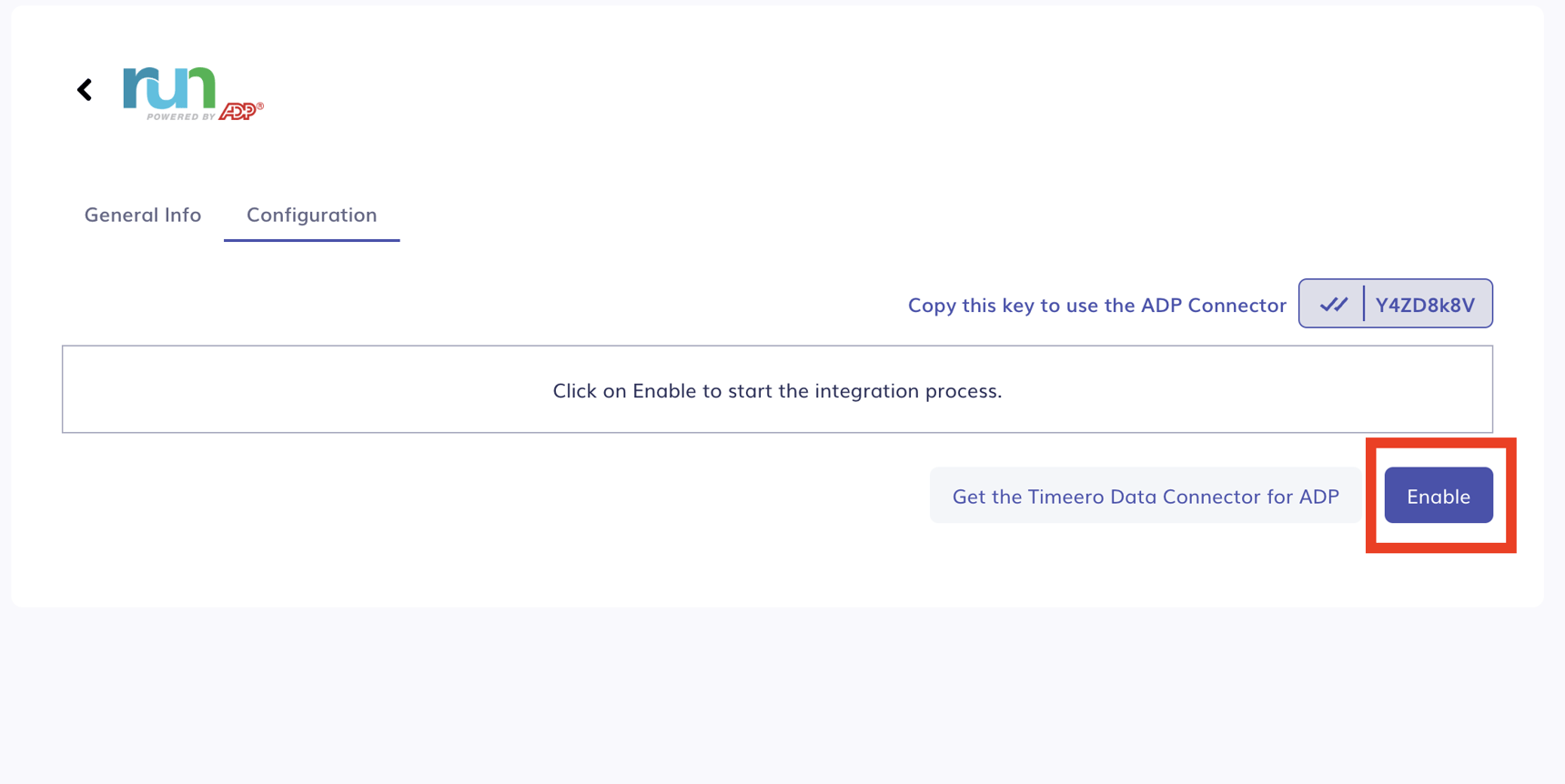 RUN Powered by ADP® Integration