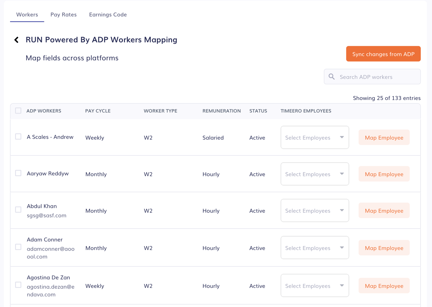 RUN Powered by ADP® Integration