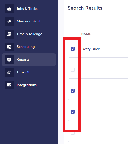 How to filter reports