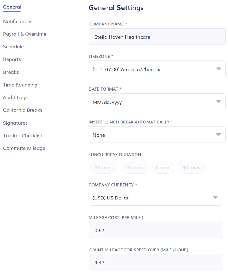 How Do I Configure My General Company Settings?