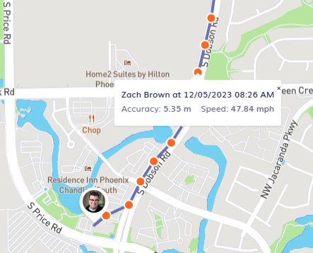 Viewing the Route Map