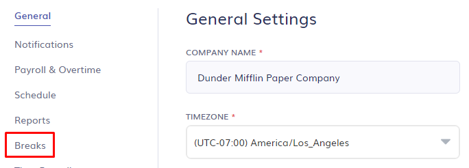 California Break Policy